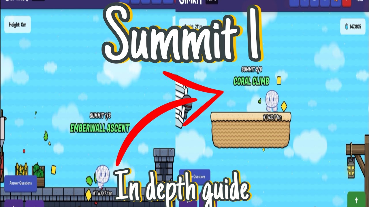 GimkiT don’t look down summit one in depth guide - YouTube