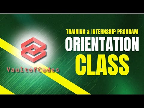 VaultofCodes | Orientation Class | September - YouTube