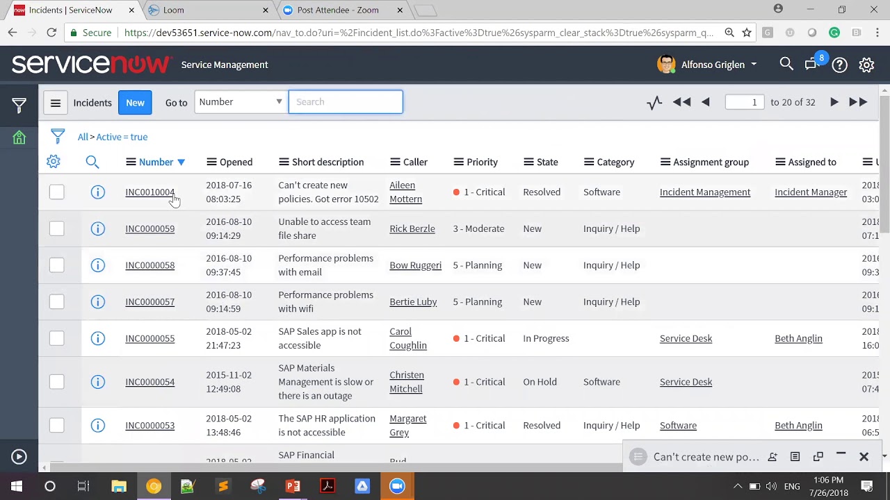 Loom Systems - Predictive Ticketing™ Demo - YouTube