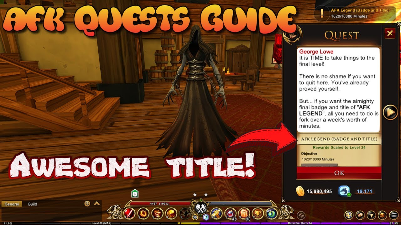 AFK Quests Guide! How Long Will You Have To AFK To Get This AWESOME ...
