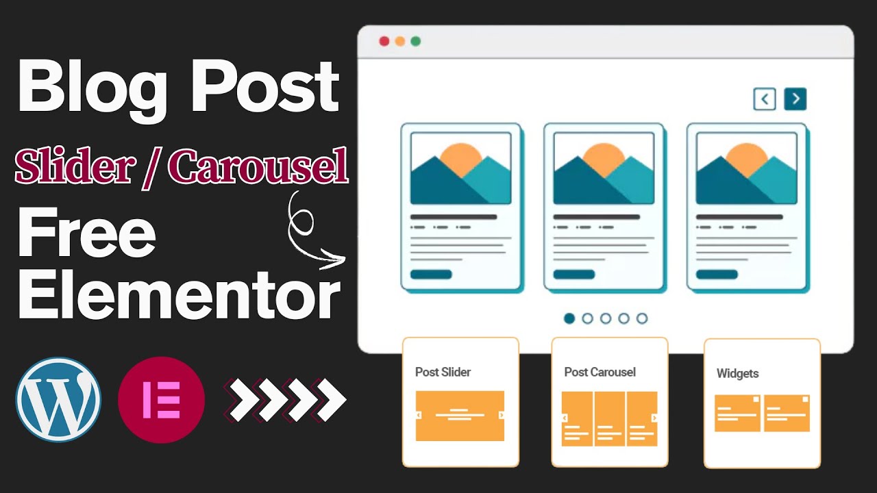 How to Add Post Slider in Elementor For Free | Post Slider Elementor ...