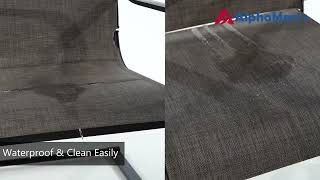 MFSTUDIO Outdoor Patio Textilene C Spring Chairs