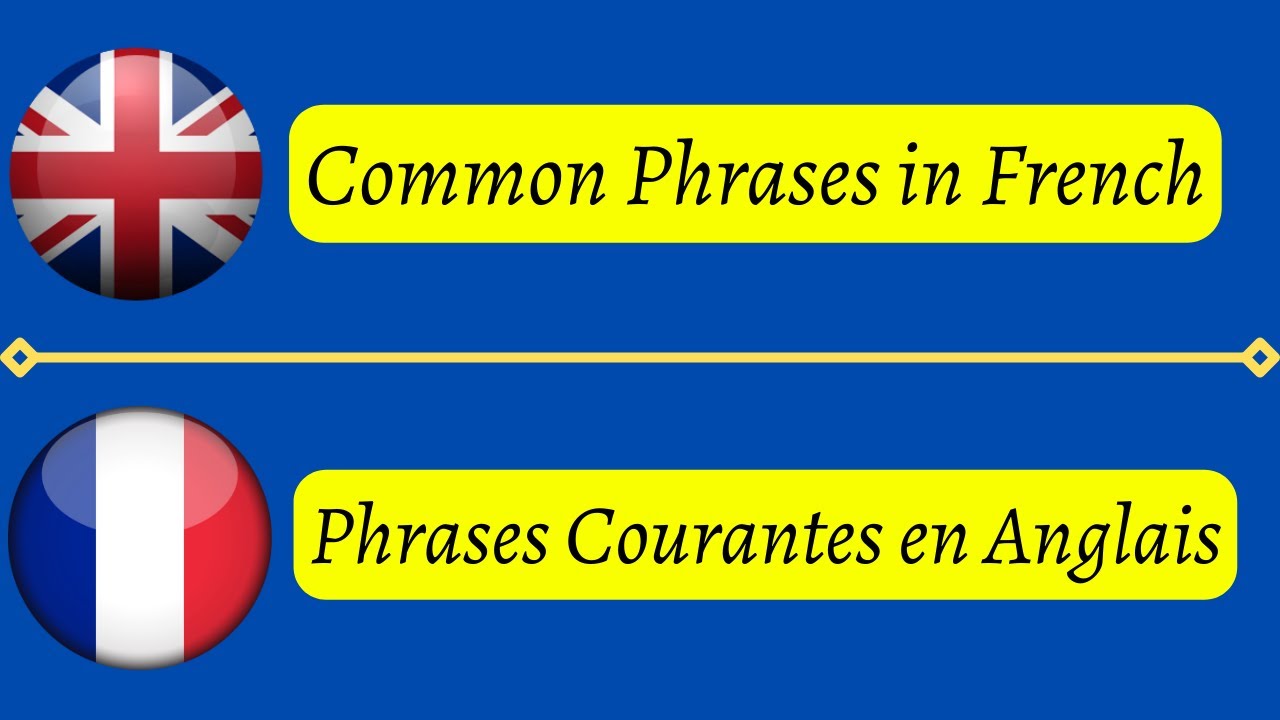 109 Common Phrases and Sentences in French with English Translation ...