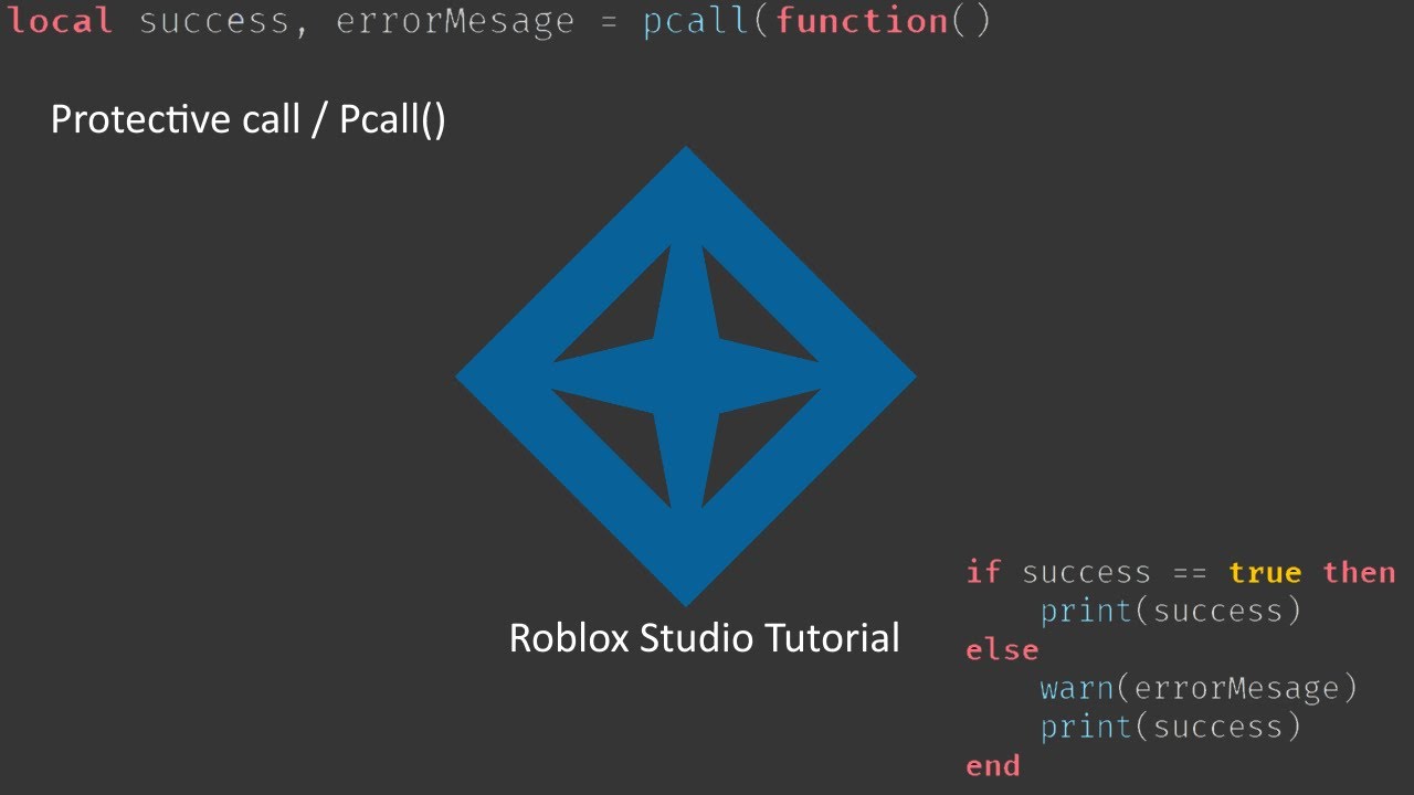 Pcall | Roblox Studio Tutorial - YouTube