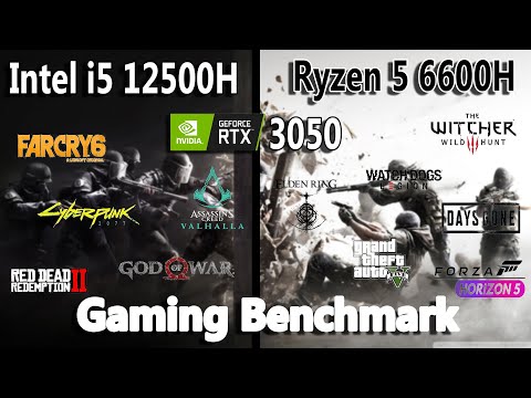 Intel i5 12500H vs Ryzen 5 6600H Gaming Benchmark Test in 2022 | # ...
