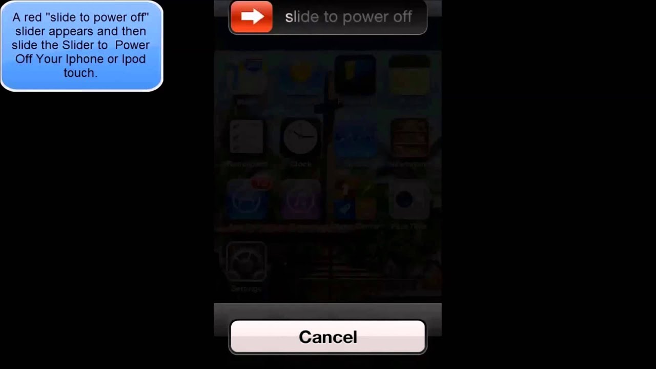 HOW TO TURN OFF IPHONE 5 OR IPOD TOUCH IN IOS 6 - YouTube
