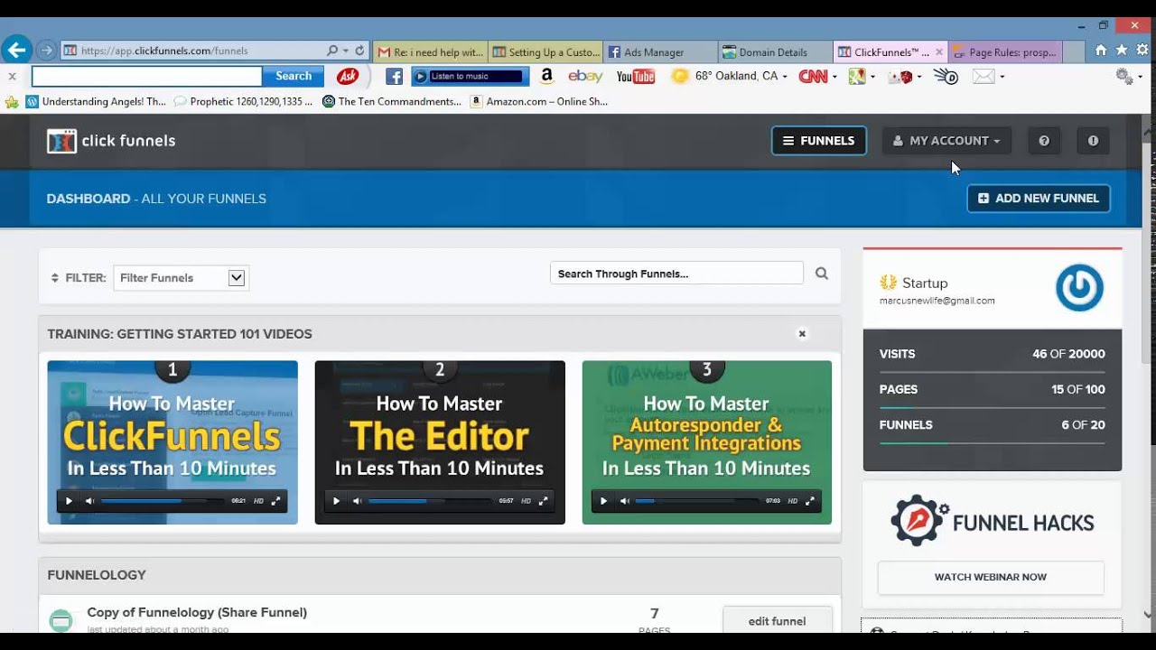 how to set up domain name to click funnels website - YouTube