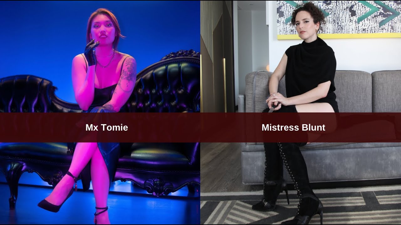 Dominatrix Mistress Blunt and Mx Tomie discuss religion, crossdressing ...