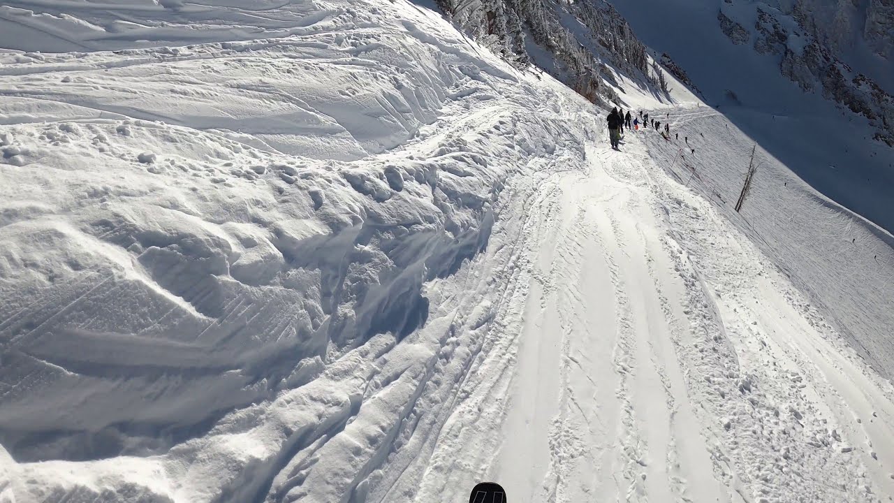 Snowbird Road to Provo traverse to Rasta Chutes - YouTube