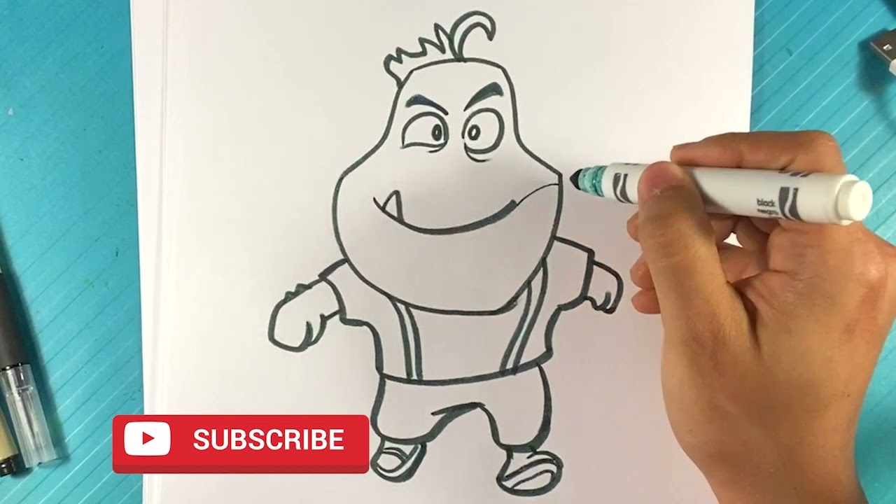 How to Draw BAD GUYS - Mr. Piranha - YouTube