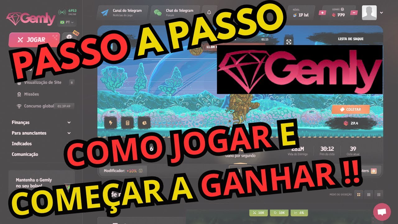 GEMLY- PASSO A PASSO | COMECE BEM NO JOGO | $ 1,00 DÓLAR POR DIA ...