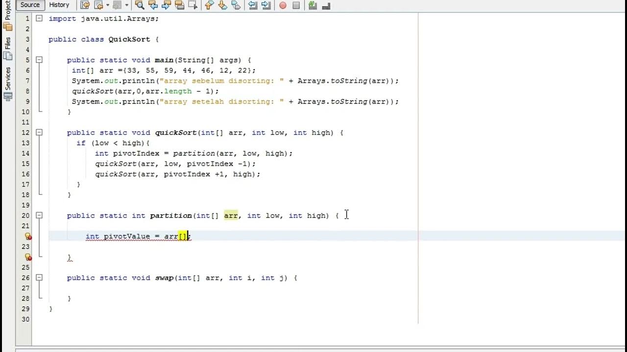 Quicksort_struktur data algoritma - YouTube