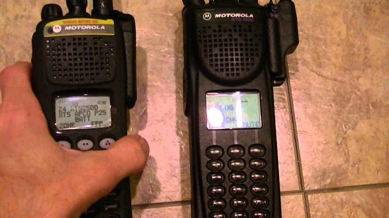 Motorola XTS2500 Detail and XTS3000 Side-By-Side - YouTube
