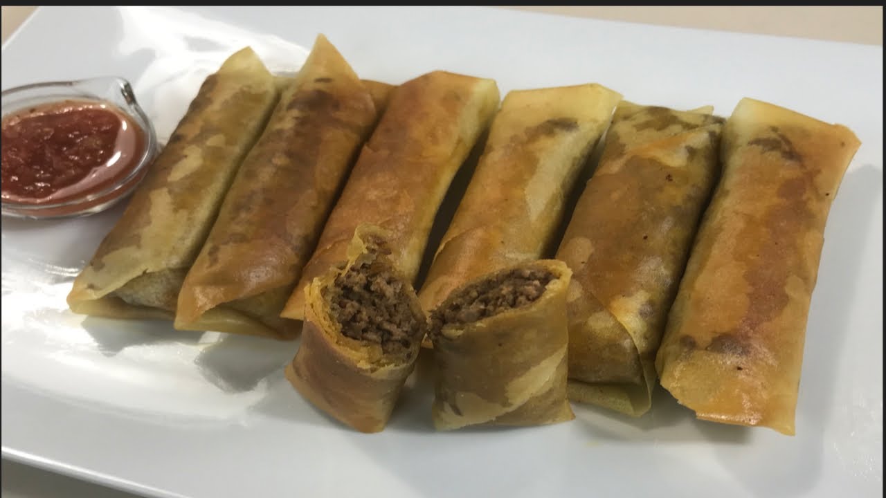 HOW TO MAKE BEEF TACO LUMPIA|TACO LUMPIA - YouTube