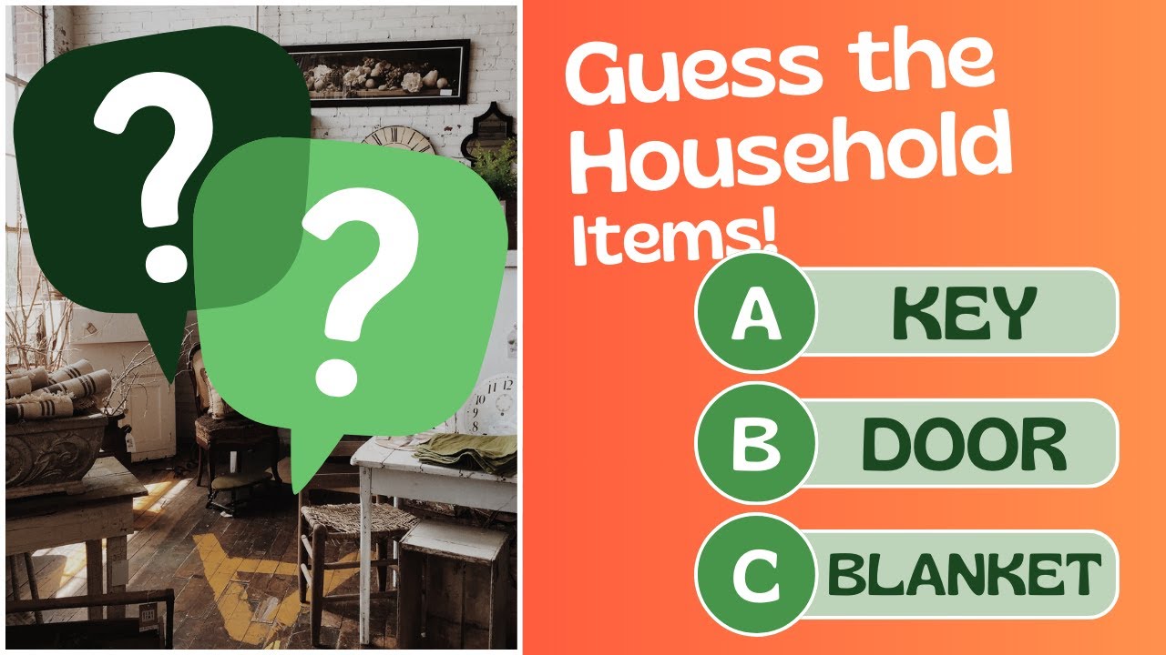 Guess the Household Items! 🏠 Fun Quiz for Kids - YouTube
