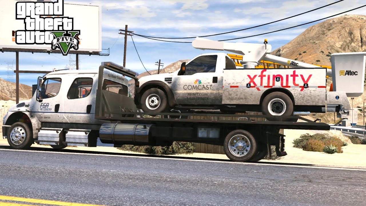 GTA5 - Lets Go To Work | Day In The Life As A Heavy Wrecker Driver ...