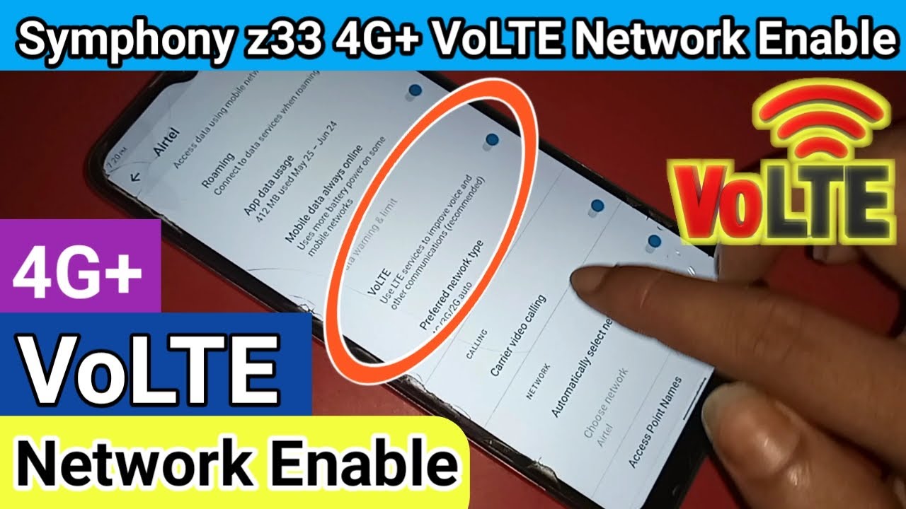 Symphony Z33 4G+ VoLTE Network Enable - YouTube