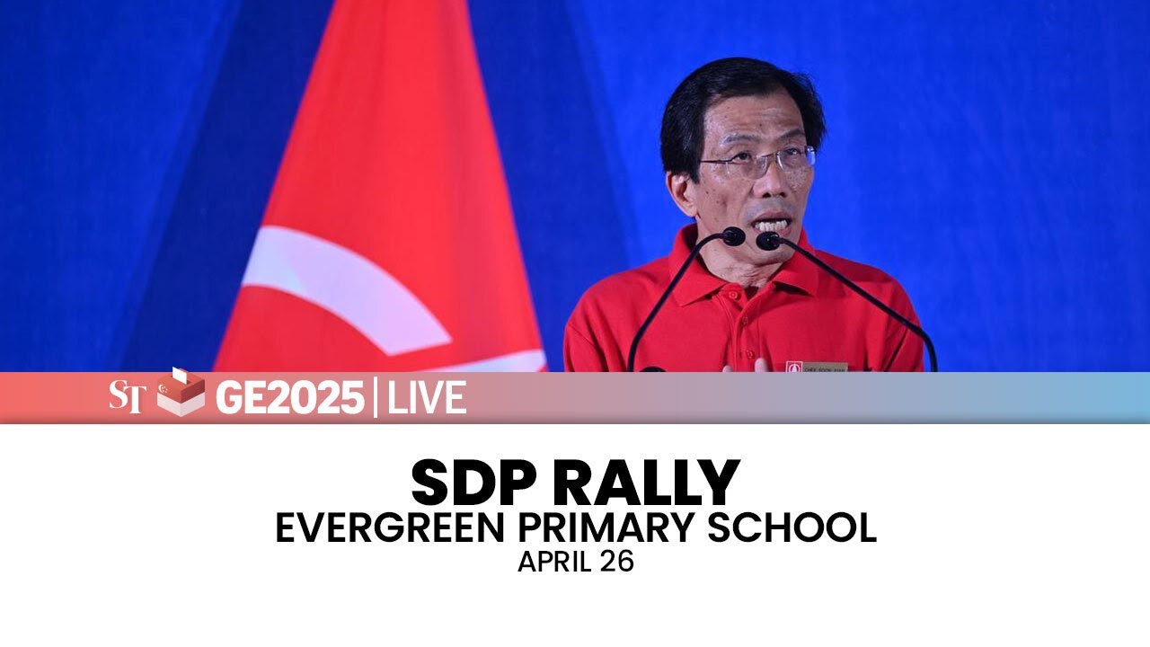 [LIVE] SDP rally at Evergreen Primary School | Sembawang West SMC ...