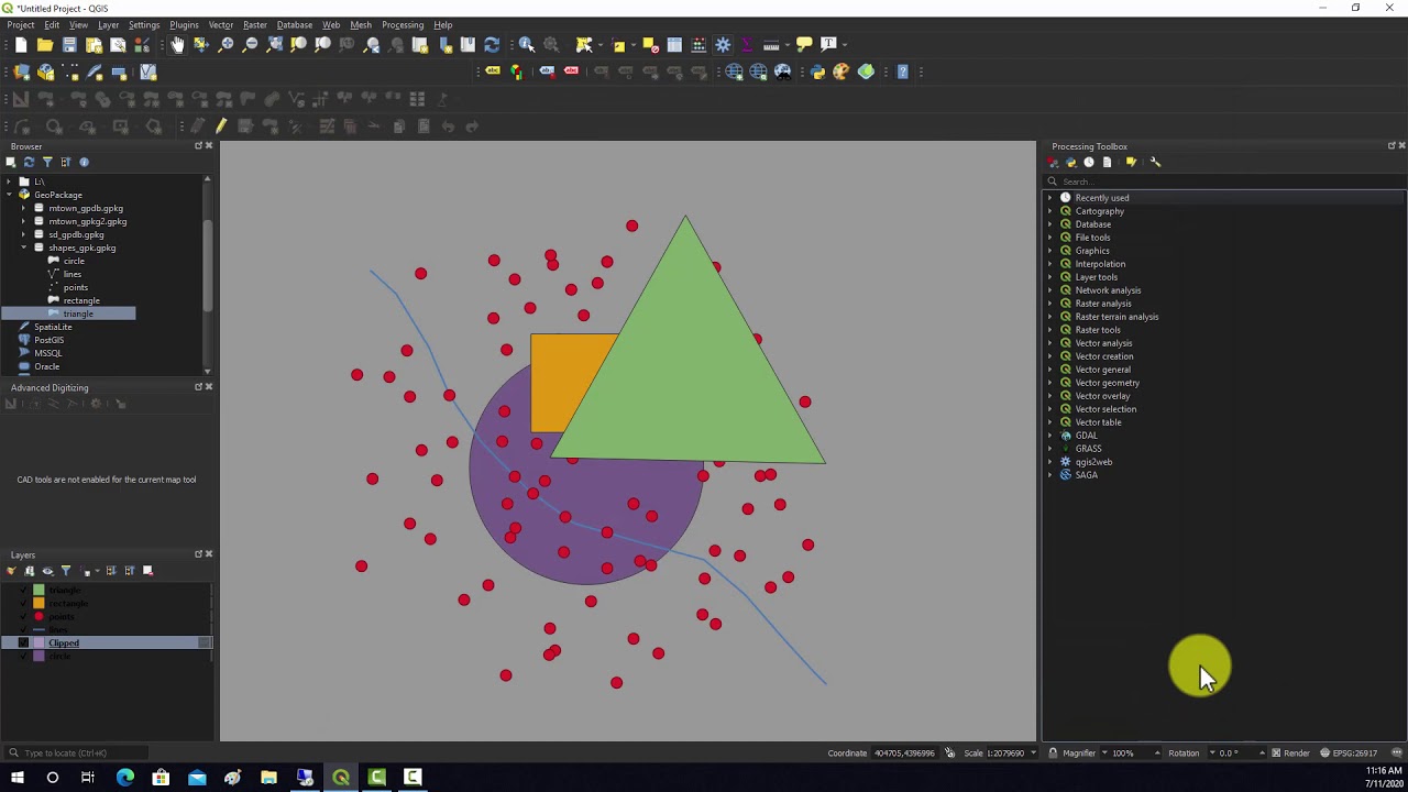 QGIS Demo 14: Vector Overlay - YouTube