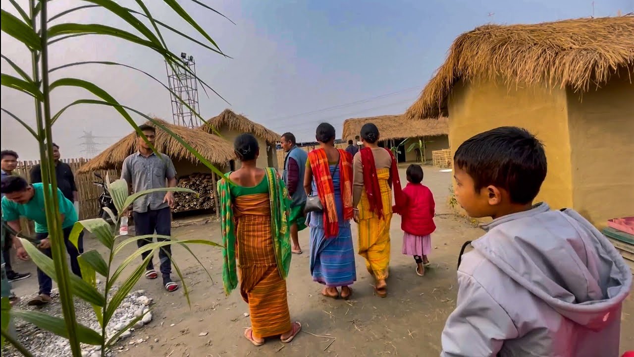 Bodo traditional house in 62 annual conference of BSS - YouTube