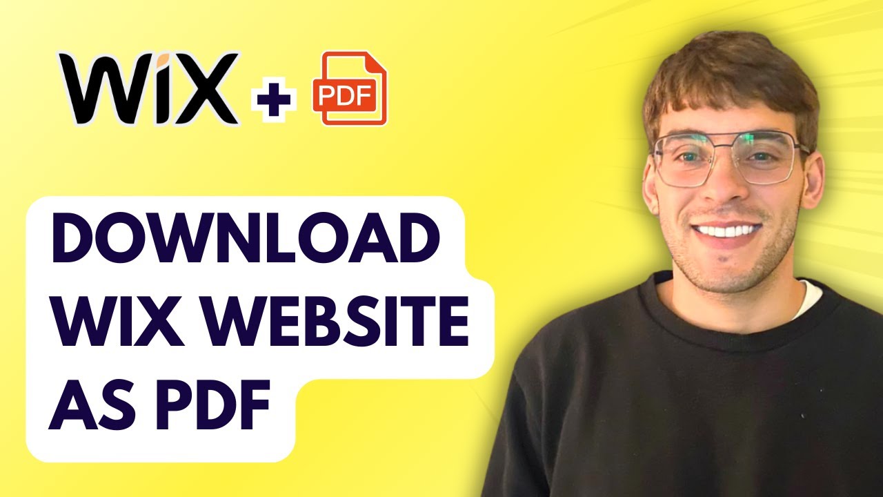 How to Download Wix Website as PDF [2025 Guide] - YouTube