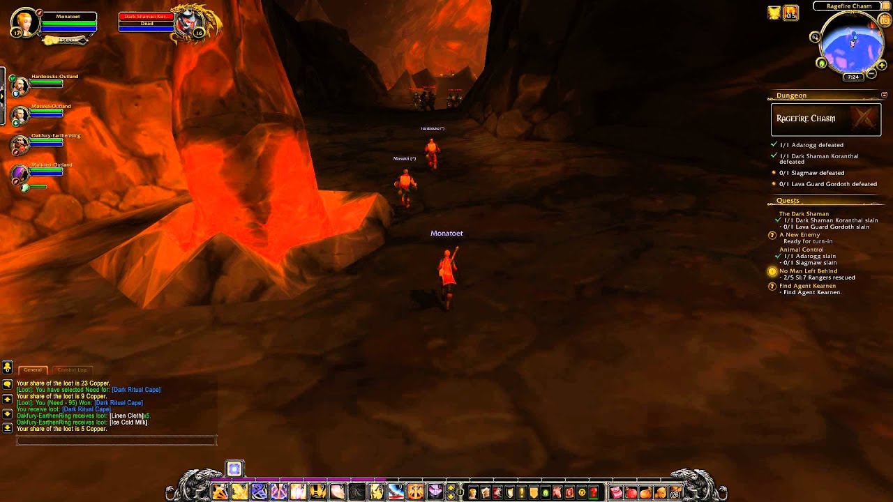 Ragefire Chasm complete dungeon with quests (WoW, human, paladin) - YouTube