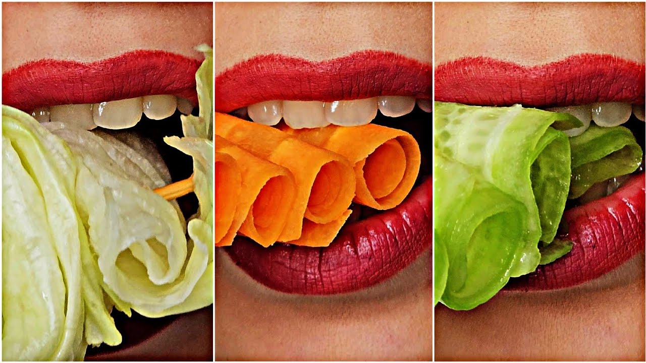 ASMR Mukbang Fresh Vegetable | ASMR Eating.mp4 - YouTube