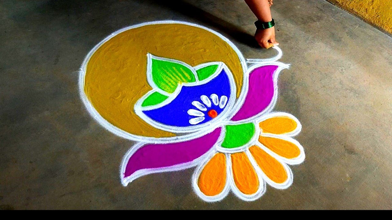 Diwali 2023 easy diya muggulu|Deepavali beautiful rangoli designs ...