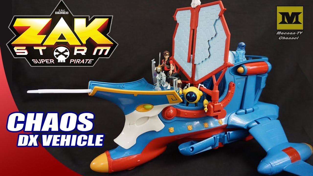 Zak Storm CHAOS DELUXE VEHICLE (Pirate Ship) Kapal Bajak Laut - YouTube