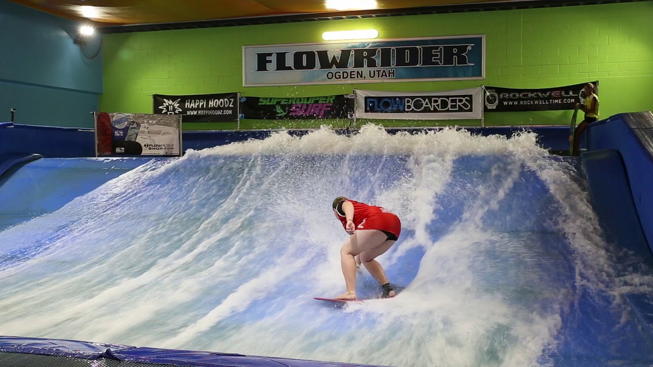 Womens Standup Flowboard on the FlowRider FLOW Tour contest in Ogden ...