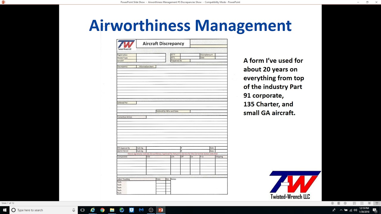 Airworthiness Management #5 - Discrepancies - YouTube