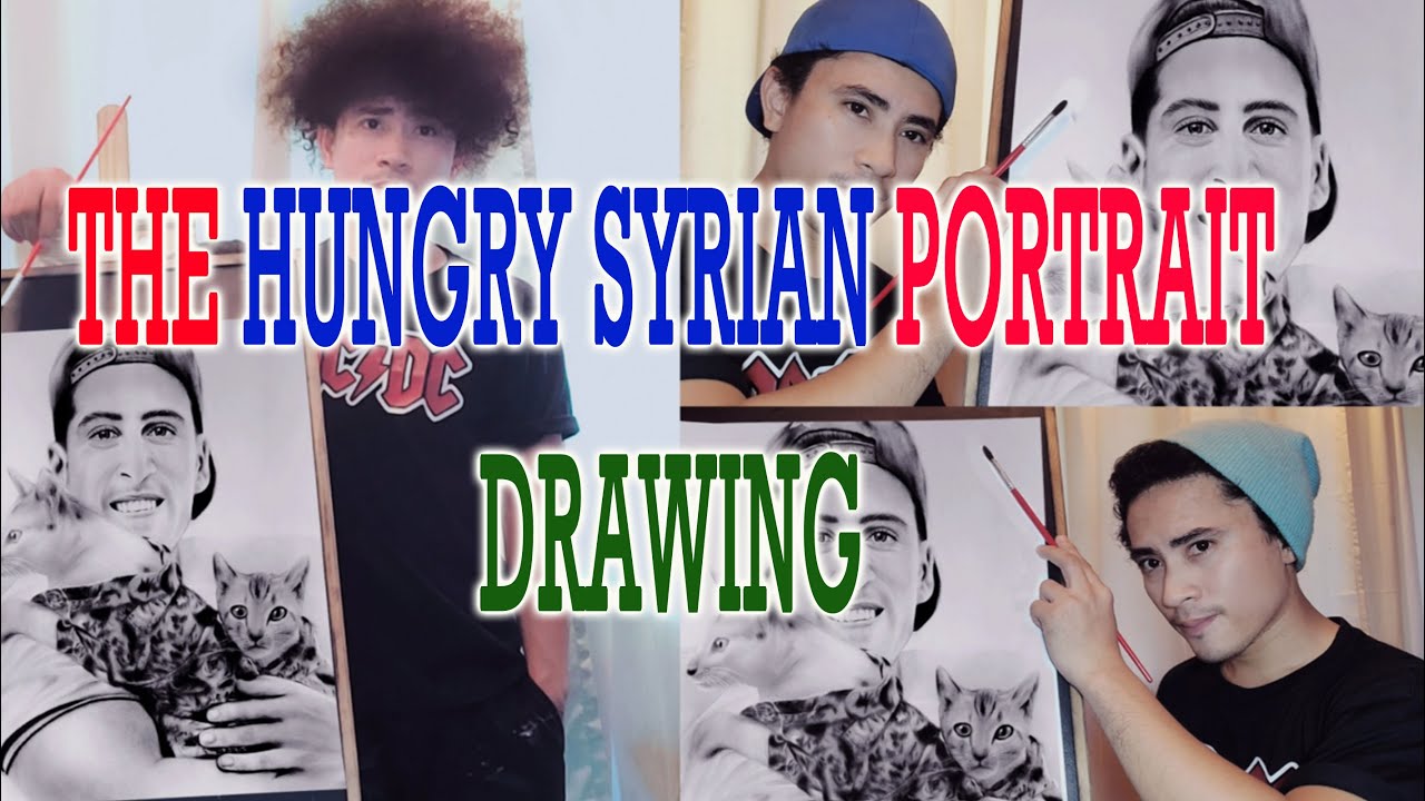 The Hungry Syrian Wanderer | Portrait Drawing - YouTube