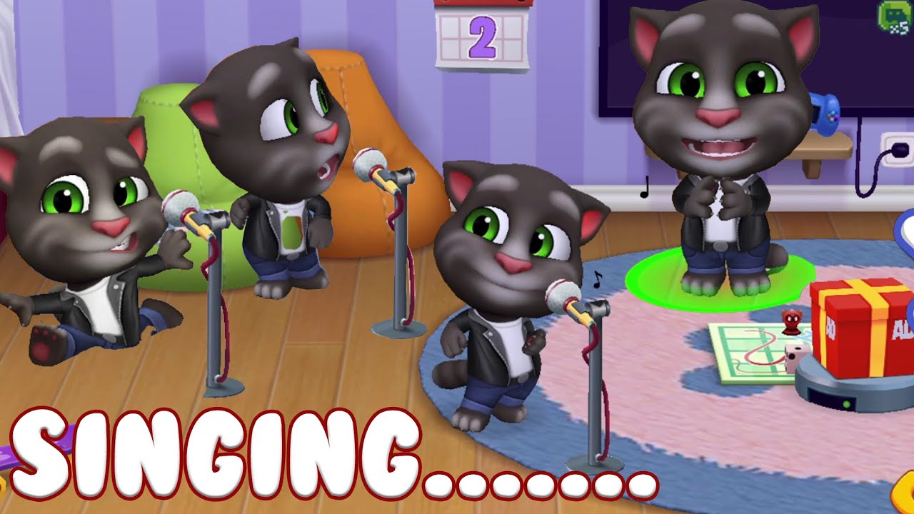 My Talking Tom and Friends Gameplay 8 - Tom singing - YouTube