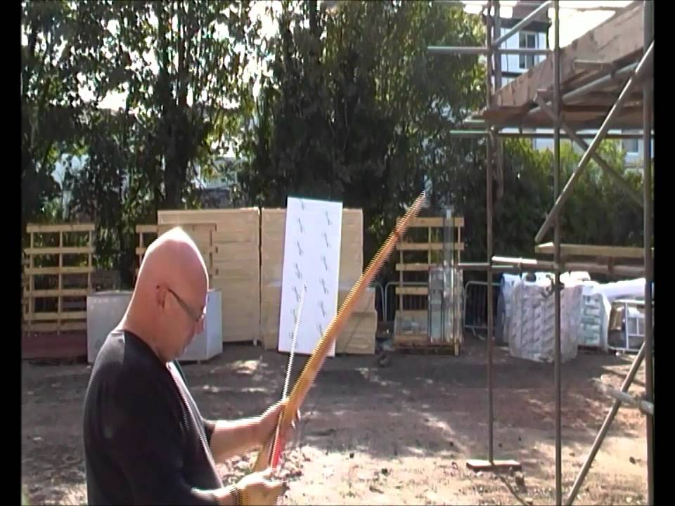 1st Shots with primitive hazel bow - YouTube