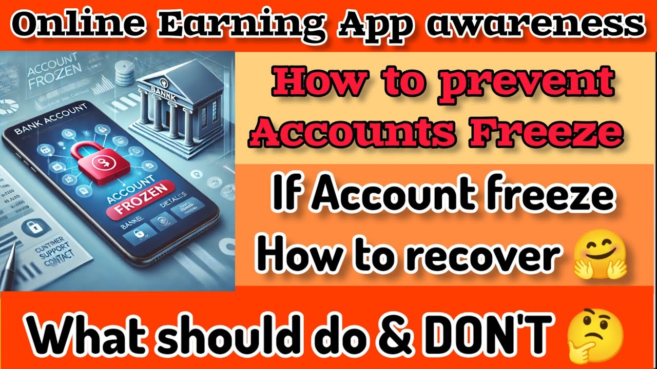 Online App bank Account Freeze | How to prevent Your Bank Account ...