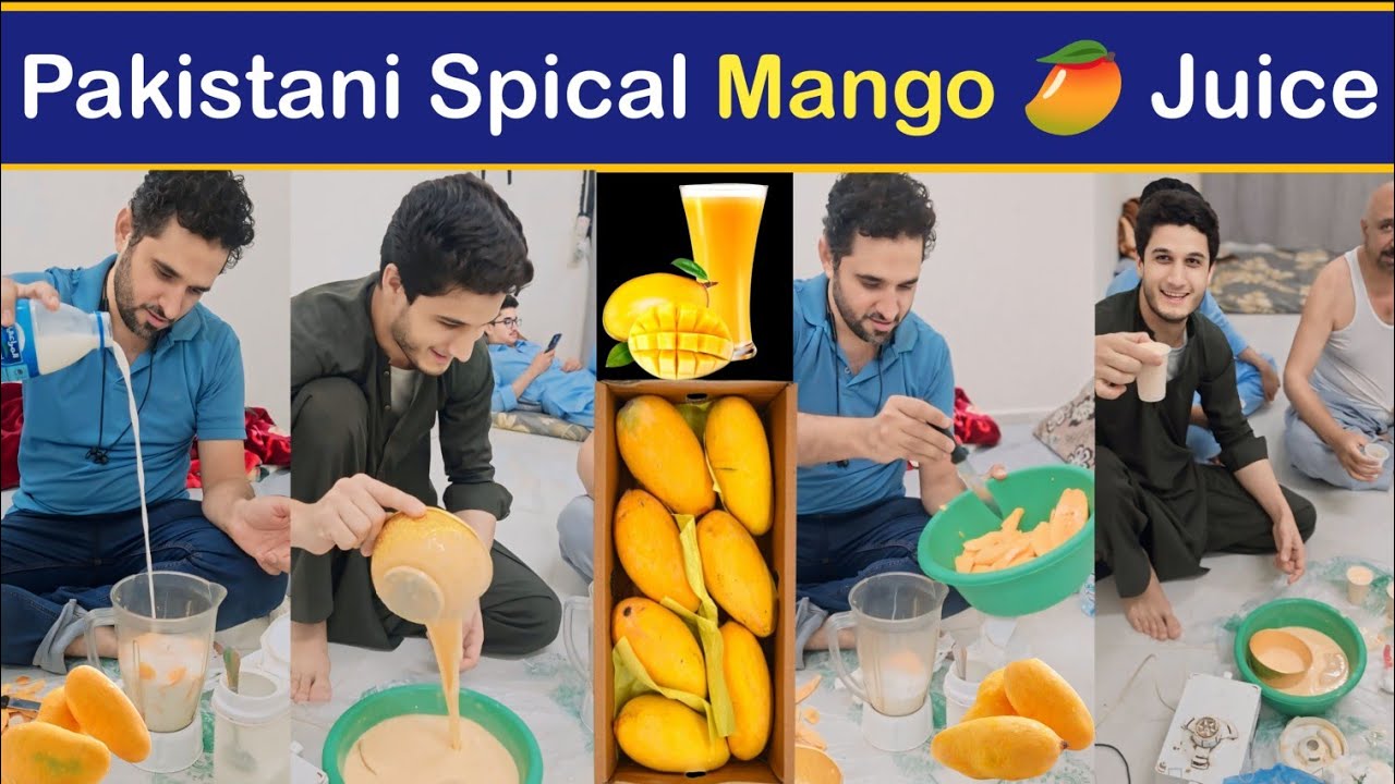 Pakistani mango 🥭 Special Juice in Saudi Arabia - YouTube