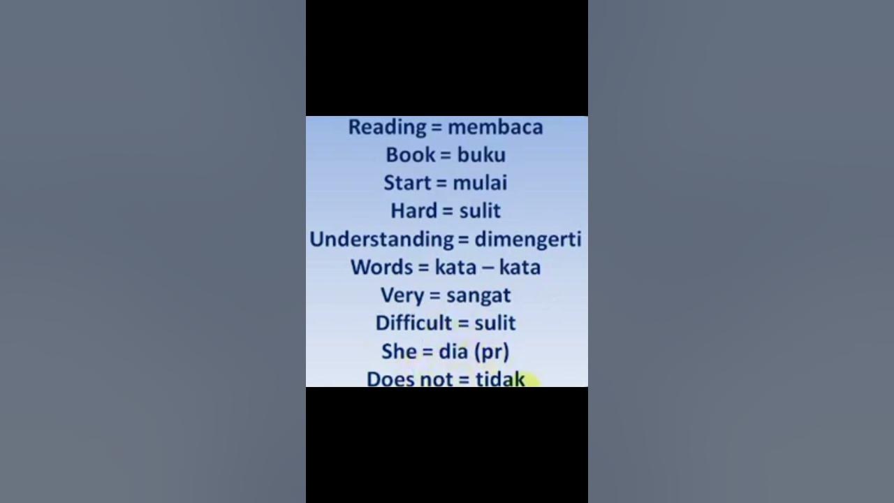 Kosakata Bahasa Inggris dan Artinya untuk Pemula #english #kosakata #vocabulary #bahasainggris ...
