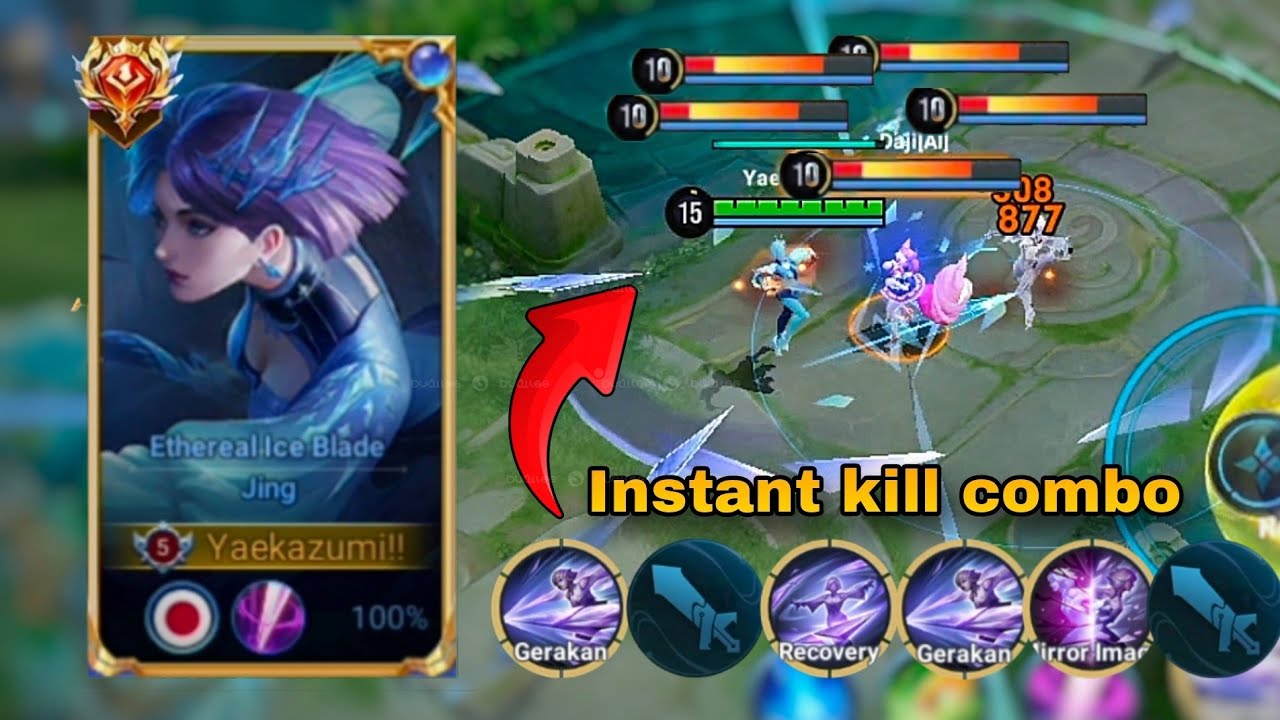 TUTORIAL INSTANT KILL COMBO LIKE A PRO PLAYER EASY KILL MAGE / MARKSMAN ...