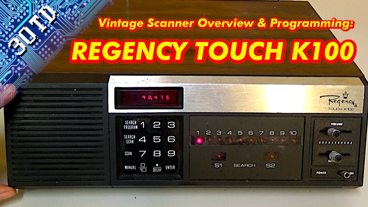 Regency Touch K100 - Vintage Police Scanner Programming and Overview ...