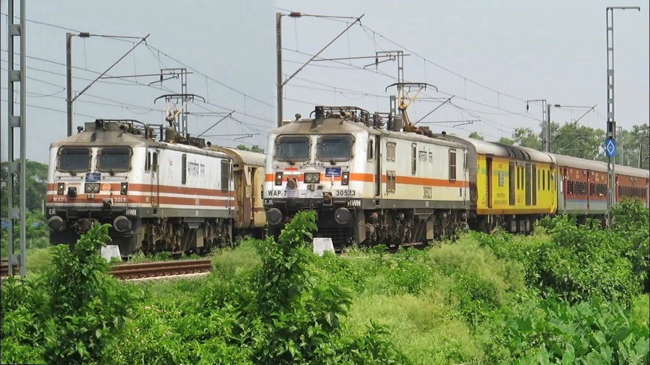 Insane.!! Extremely LATE Running Trains at High SPEED Action | Track ...