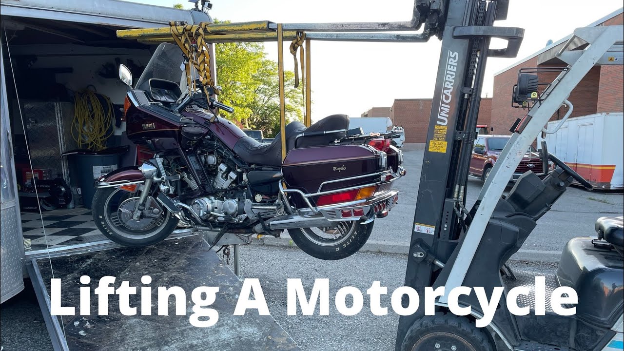 DIY Loading / Lifting A Large Motorcycle 🏍 (Testing Portrait Filming ...