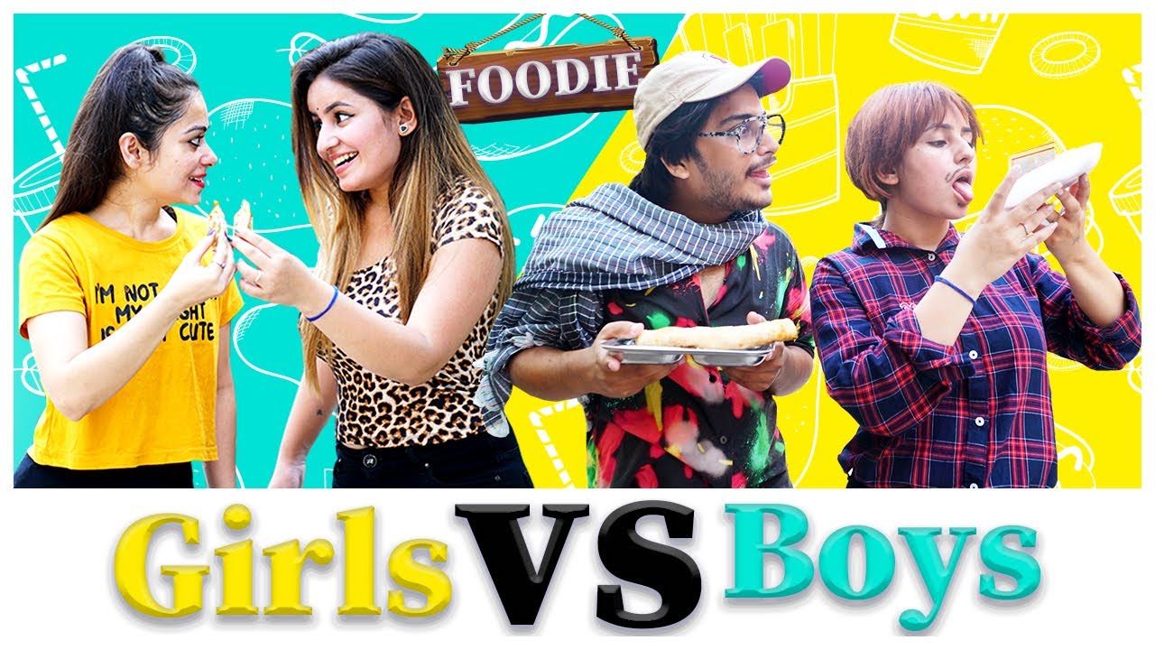 Foodie Girls V/S Foodie Boys | Punu's Here - YouTube