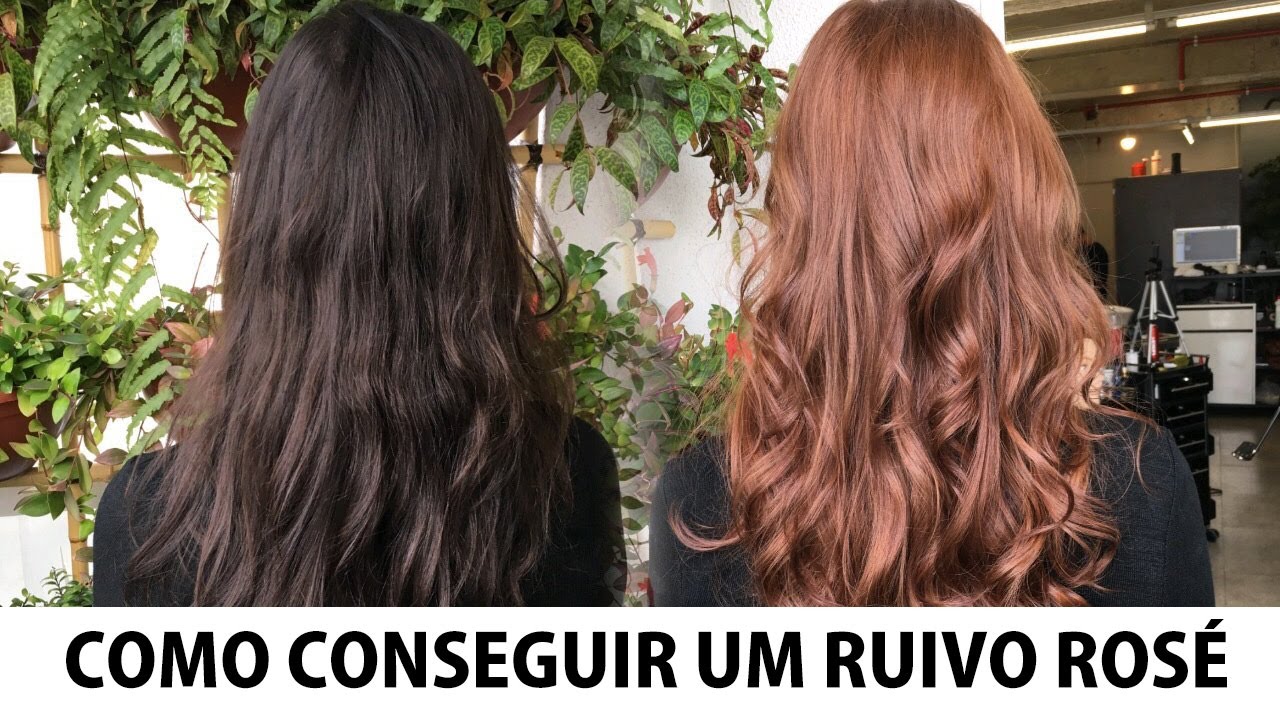COMO CONSEGUIR UM RUIVO ROSÉ - YouTube