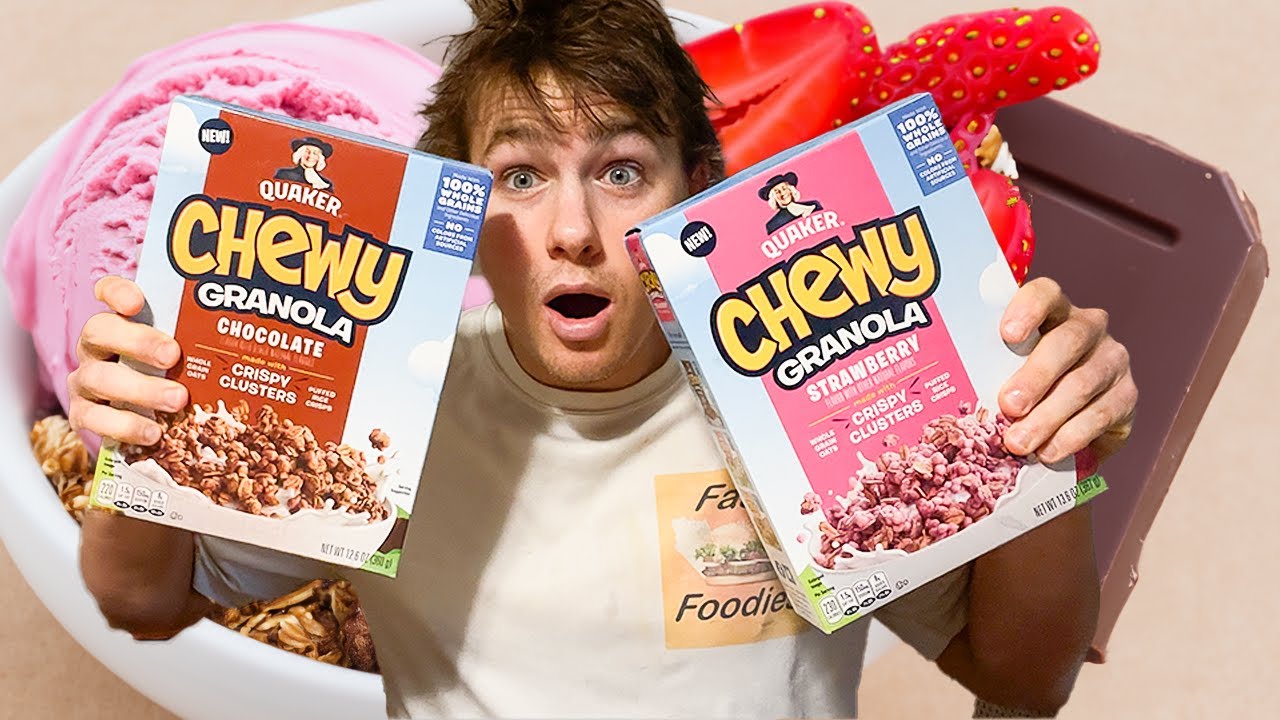 New Strawberry Crispy Clusters Review from Quaker 🍓🌾 | Crunchy Granola ...