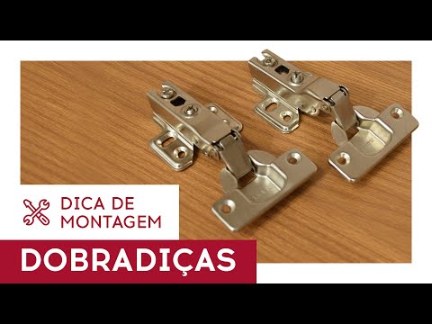 Como COLOCAR dobradiça e regular as portas: passo a passo!