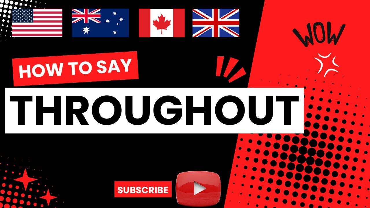 How to SAY or PRONOUNCE " THROUGHOUT" CORRECTLY in ENGLISH - YouTube