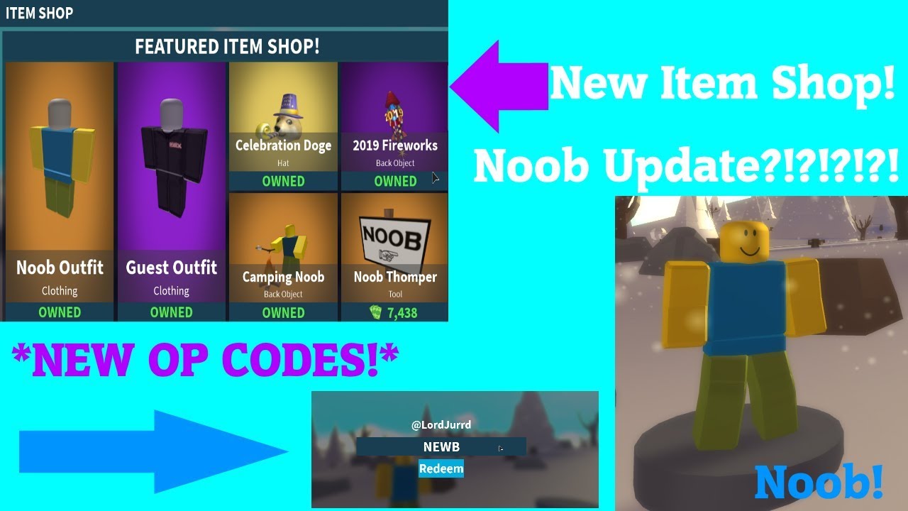 New Years Update In Island Royale! (Noob Update) *New Codes* New Item ...