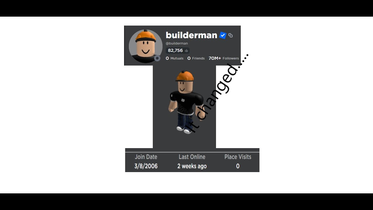 Builderman finally changes his avatar after so many years ...