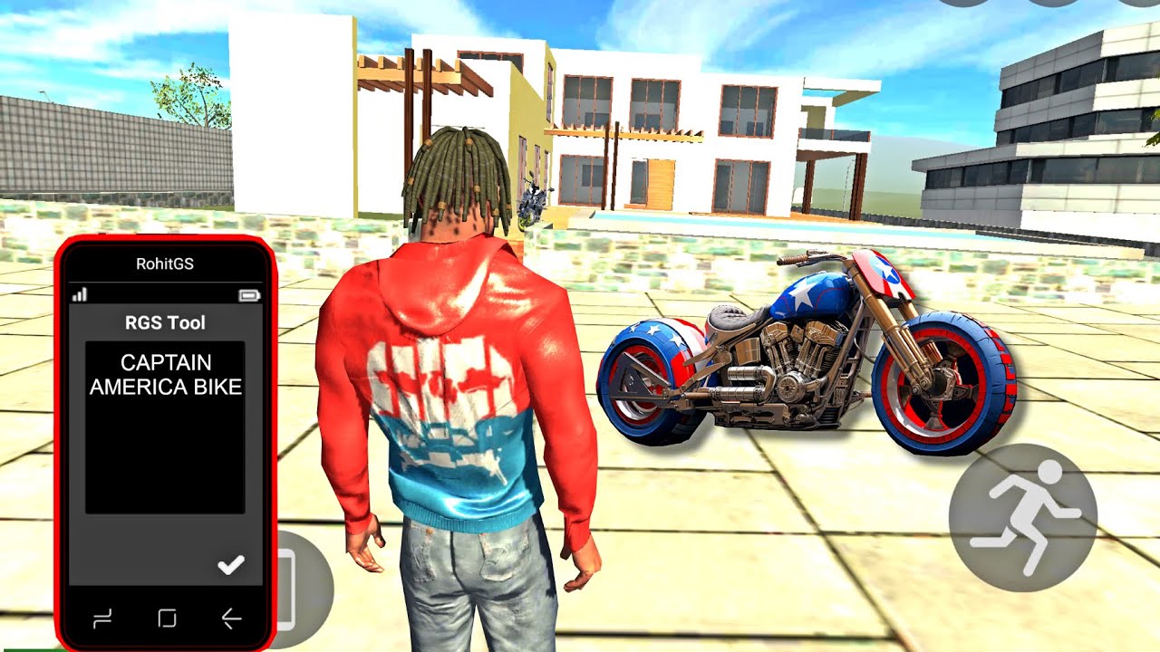 NEW CAPTAIN AMERICA bike GTA India - Indian Bikes & Cars Driving 3D ...