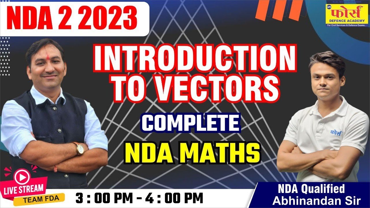 Introduction To Vectors | IMP Questions | NDA 2 maths preparation 2023 ...